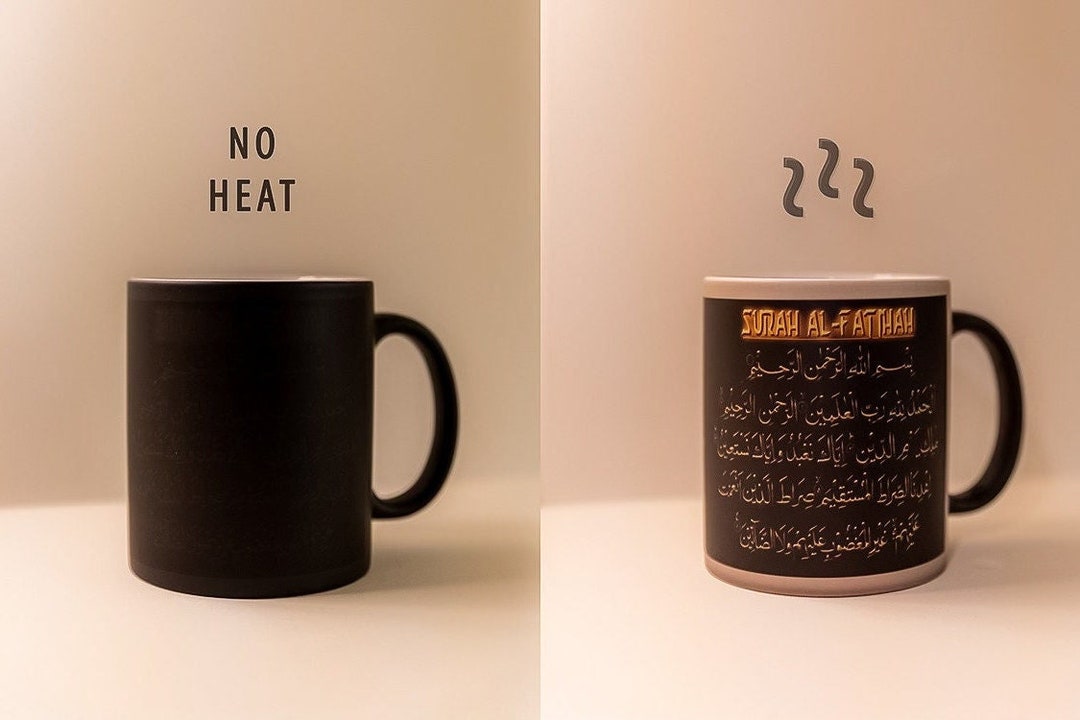 Surah Al Fatiha | Heat Sensitive Mug, Color Changing Mug, Islamic ...