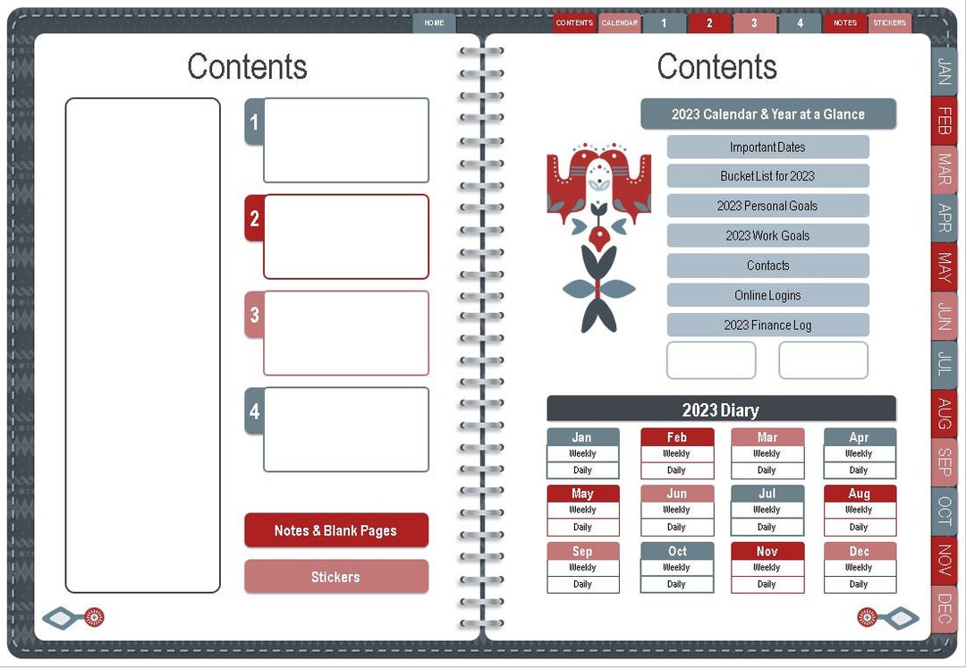 ALL-IN-ONE 2023 Digital Planner - Etsy