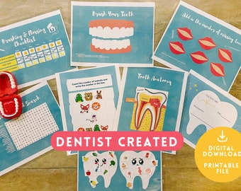 Brushing Routine | Brush Teeth | Dental Education Poster | Kid's Dental ...