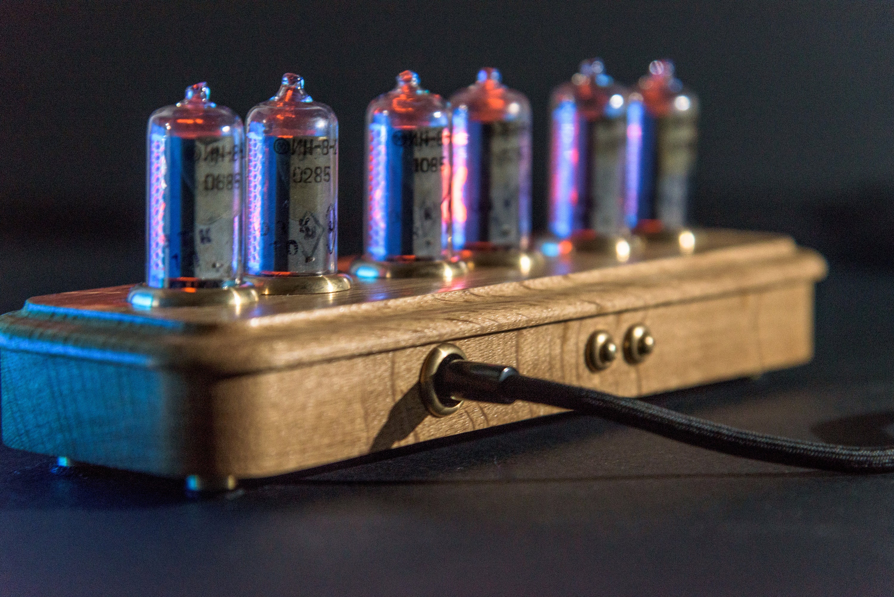 CUSTOMIZABLE Nixie Clock, Oak Wood Clock | Desk Decor, Gift Idea, First ...