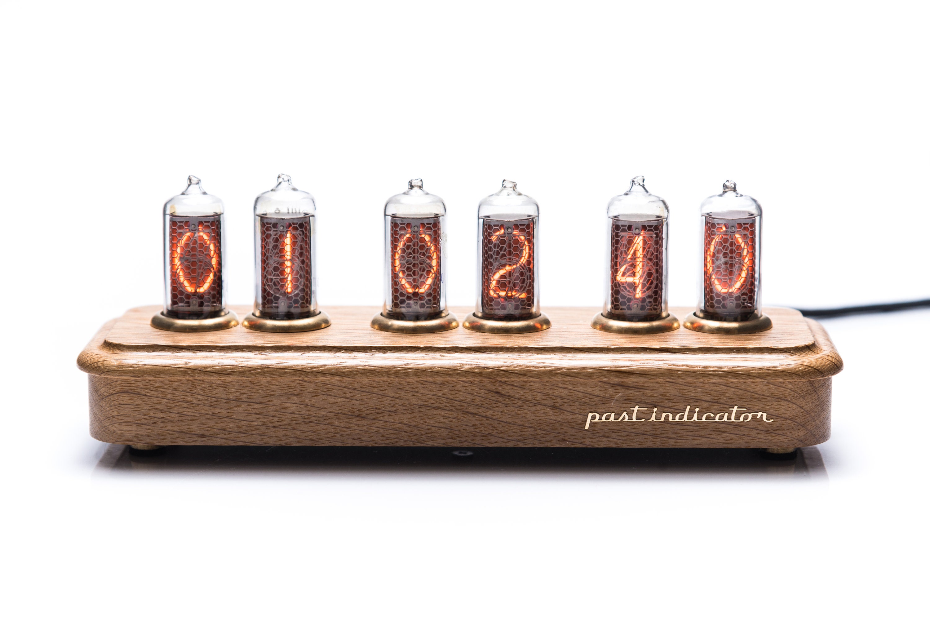 CUSTOMIZABLE Nixie Clock, Oak Wood Clock | Desk Decor, Gift Idea, First ...
