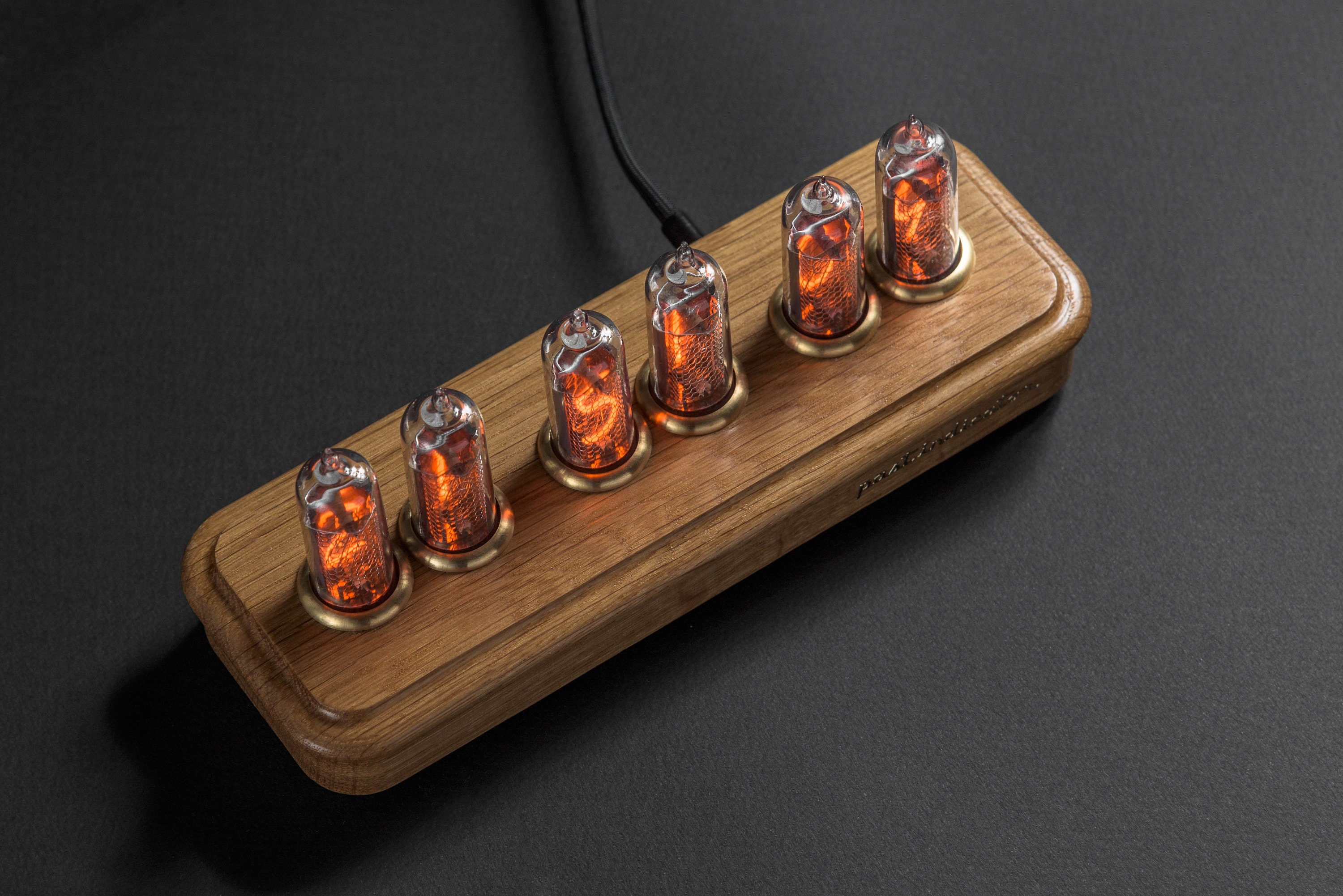 CUSTOMIZABLE Nixie Clock, Oak Wood Clock | Desk Decor, Gift Idea, First ...