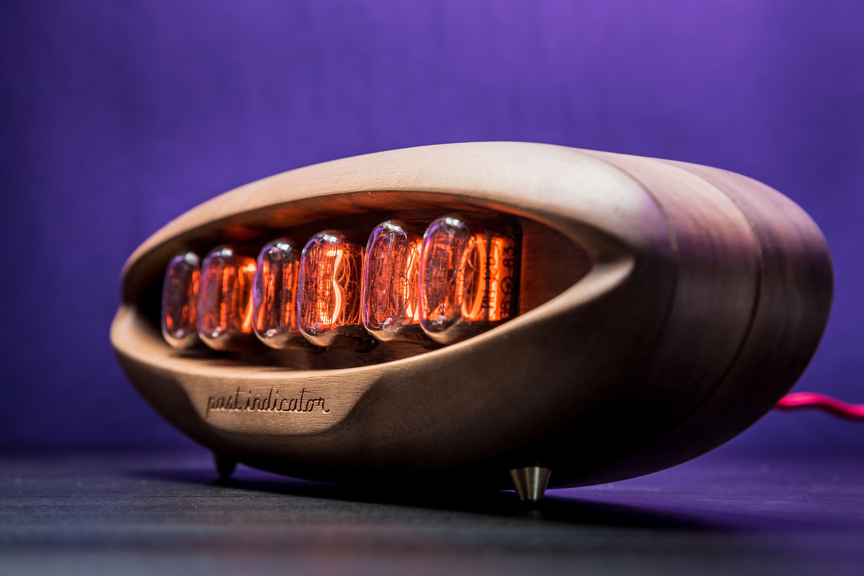 CUSTOMIZATION Nixie Tube Clock in Premium Hardwood and IN 12 Bulbs Mid ...