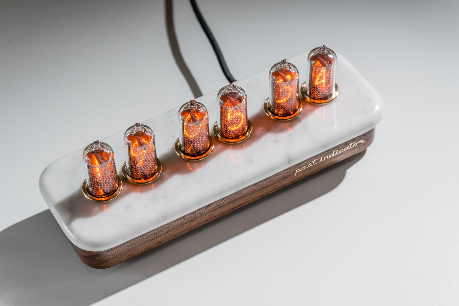 Custom | Marble Nixie Clock | Free Personalization | Alarm Desk Clock ...