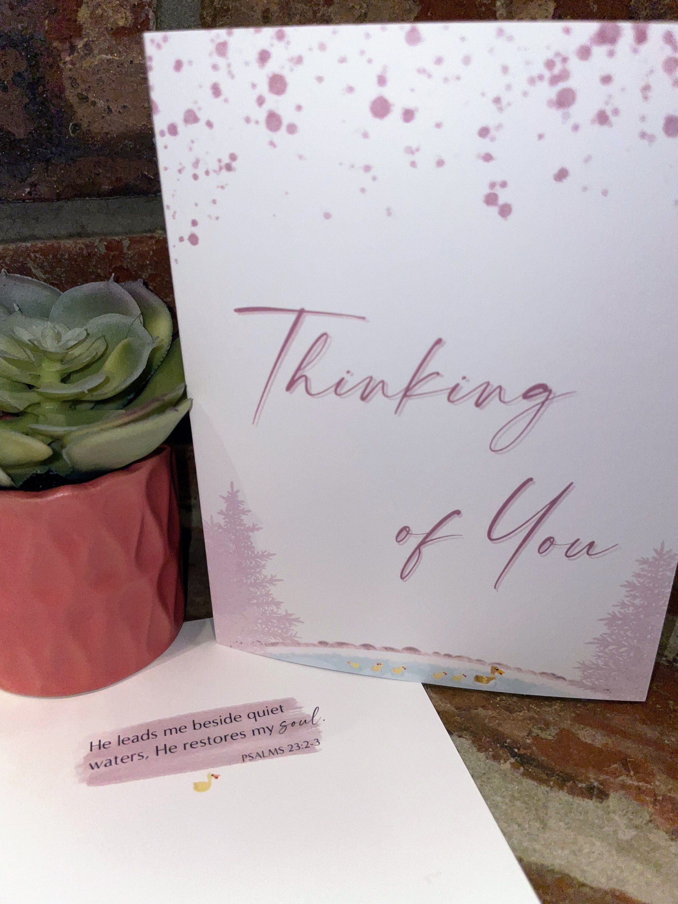 Thinking of You Card | Sympathy Card With Bible Verse - Etsy