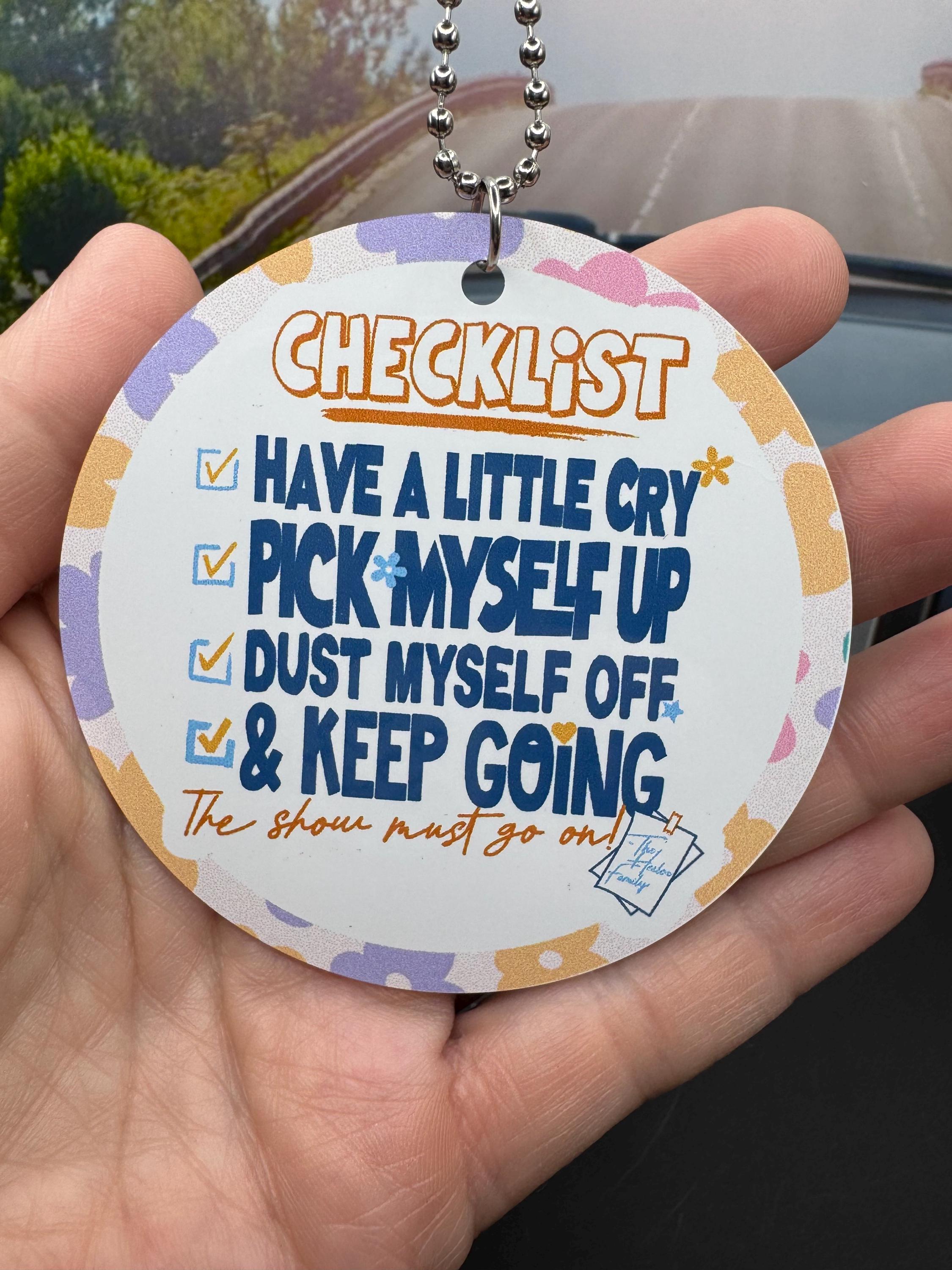 Bluey Caffeine, Chaos, & Bluey, Rear View Mirror Charm, Car Accessory ...