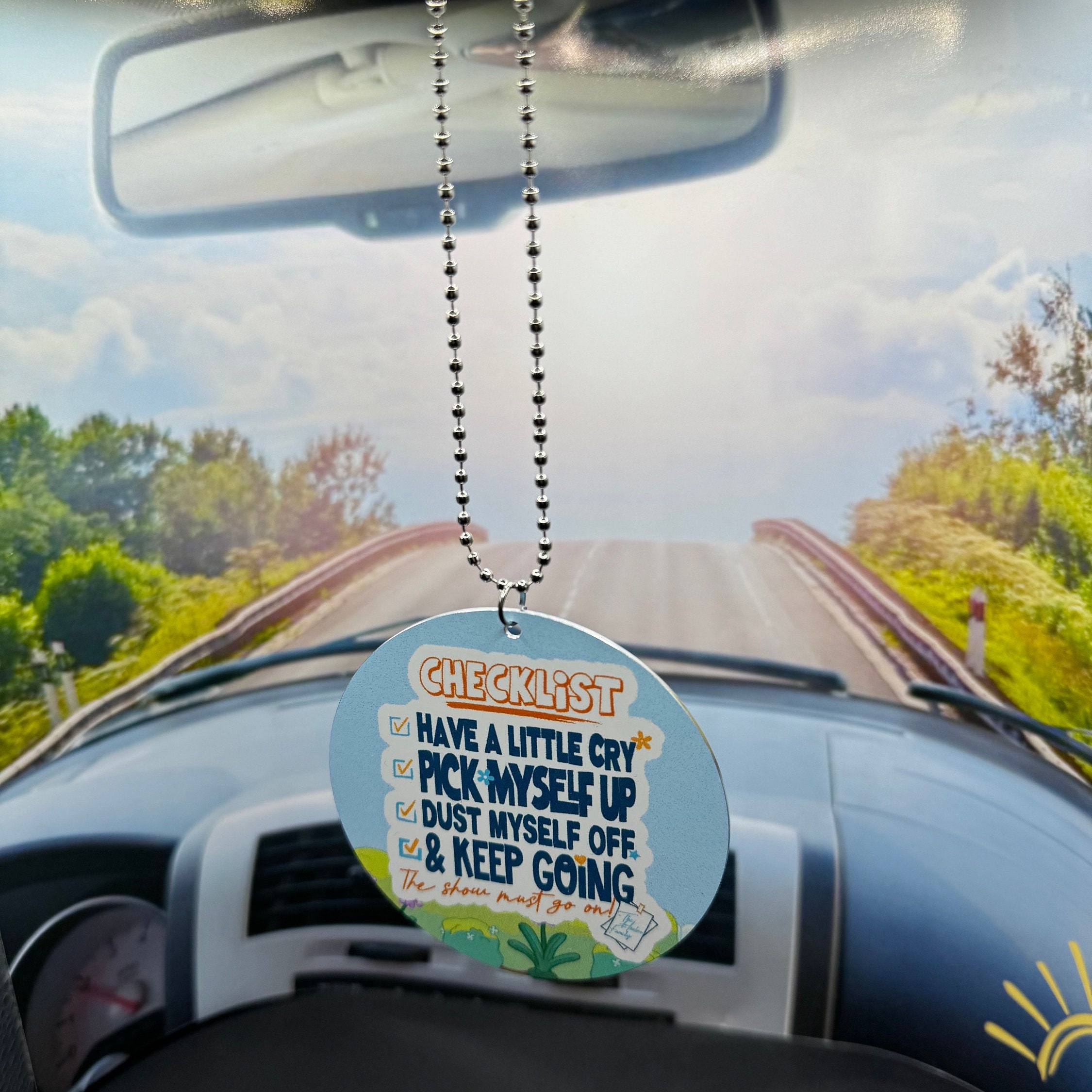 Bluey, Janet and Rita’s Driving School Rear View Mirror Charm, Car ...