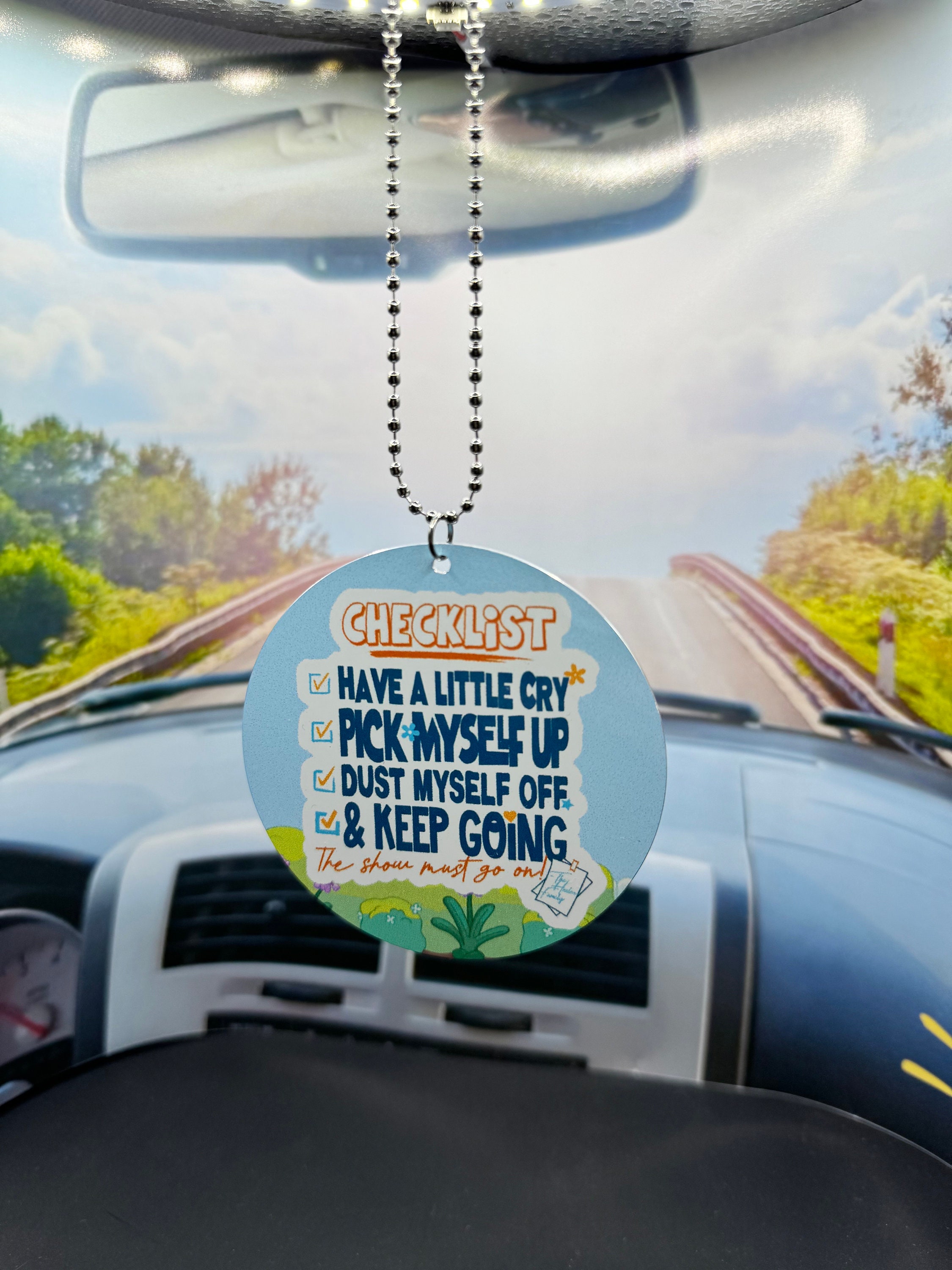 Bluey, Janet and Rita’s Driving School Rear View Mirror Charm, Car ...