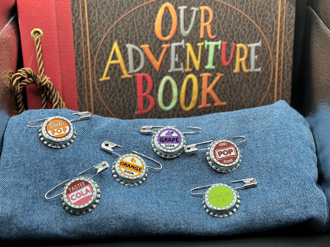 Ellie Soda Pins Set of 6, Ellie Badges - Etsy
