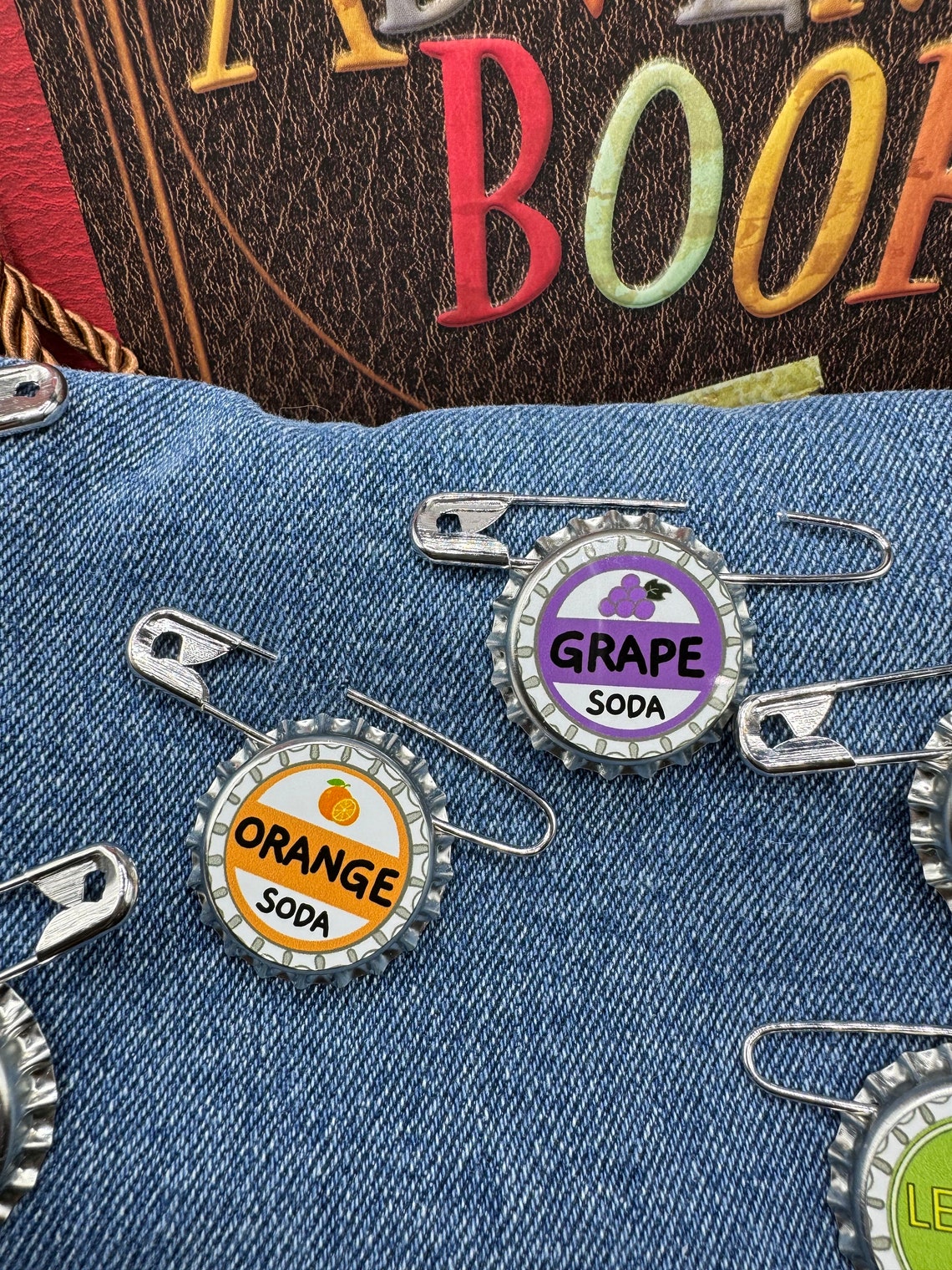 Ellie Soda Pins Set of 6, Ellie Badges - Etsy