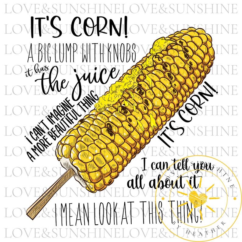 It's Corn Digital Download ONLY, PNG, Instant Download, Digital File - Etsy