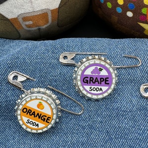 Grape Soda and Orange Soda Pins, Ellie Badge, Carl and Ellie Pins - Etsy