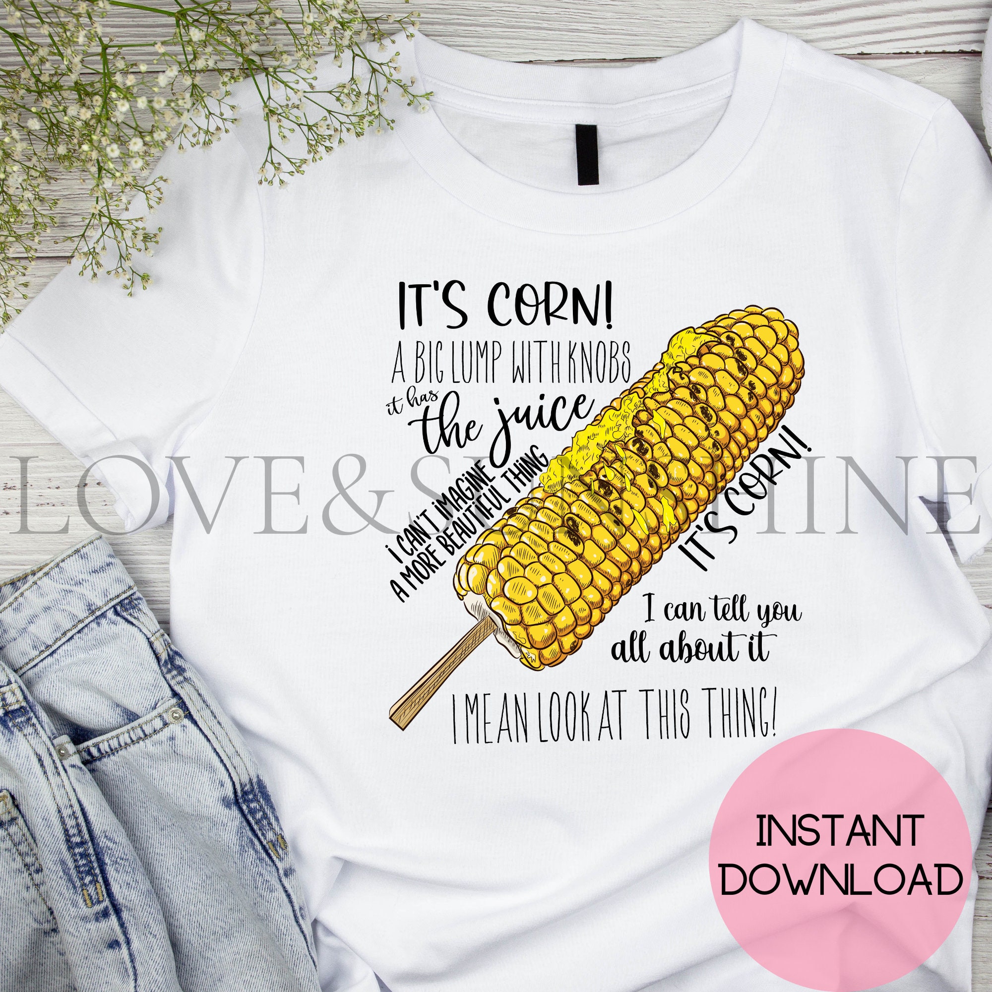 It's Corn Digital Download ONLY, PNG, Instant Download, Digital File - Etsy