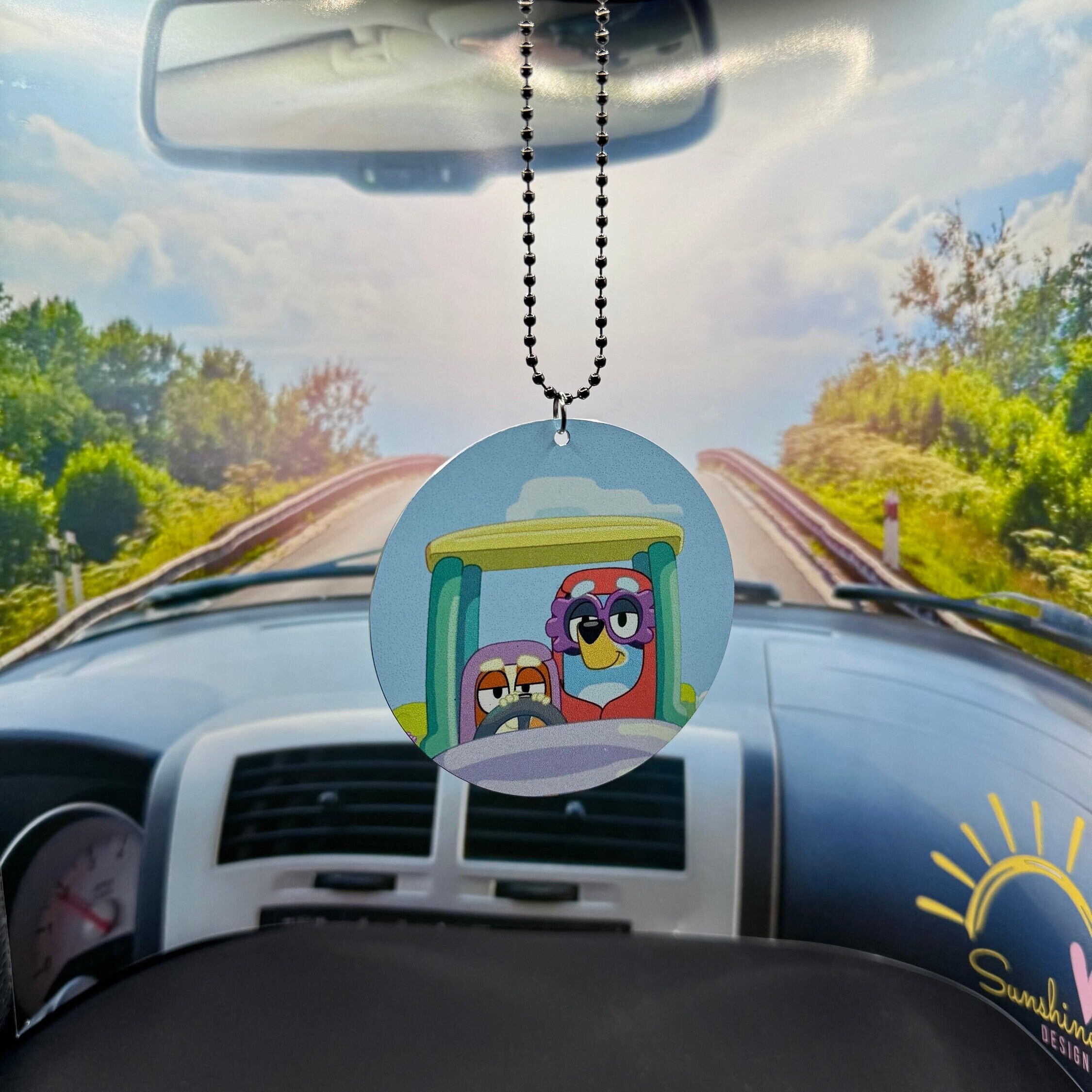 Bluey, Grannies Theft Auto Rear View Mirror Charm, Car Accessory - Etsy