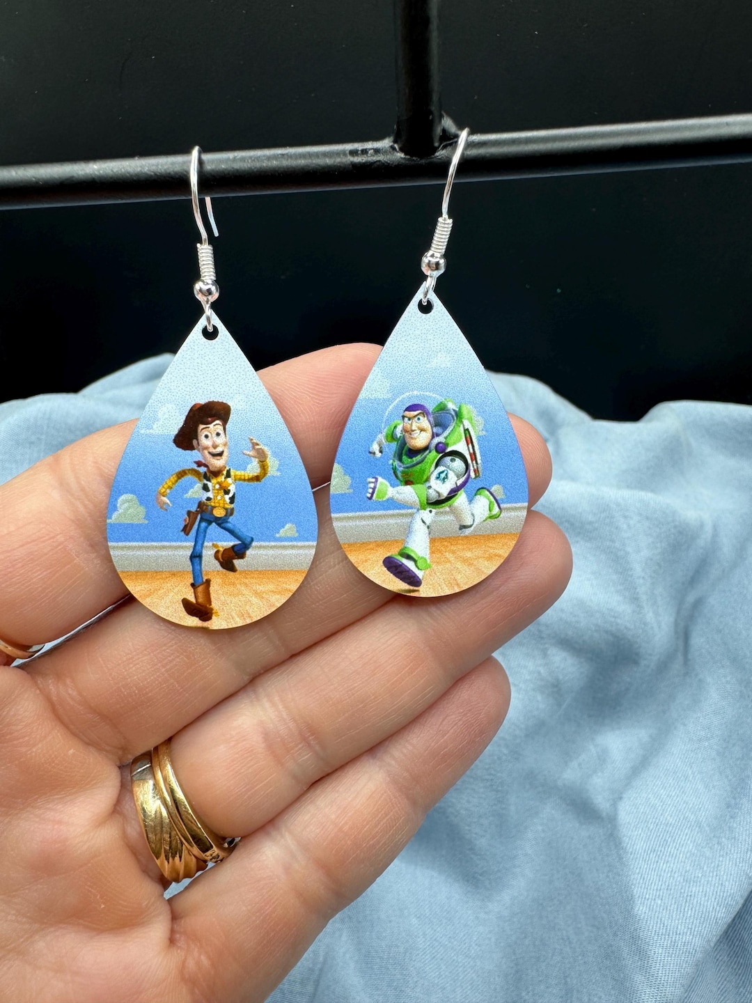 Buzz and Woody, Toy Story, Double Sided Aluminum Earrings - Etsy
