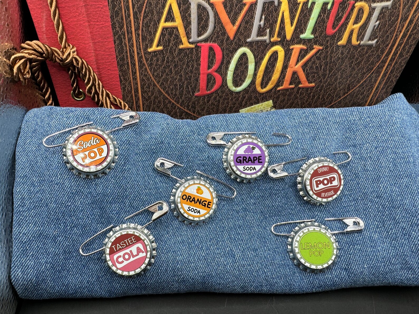 Ellie Soda Pins Set of 6, Ellie Badges - Etsy