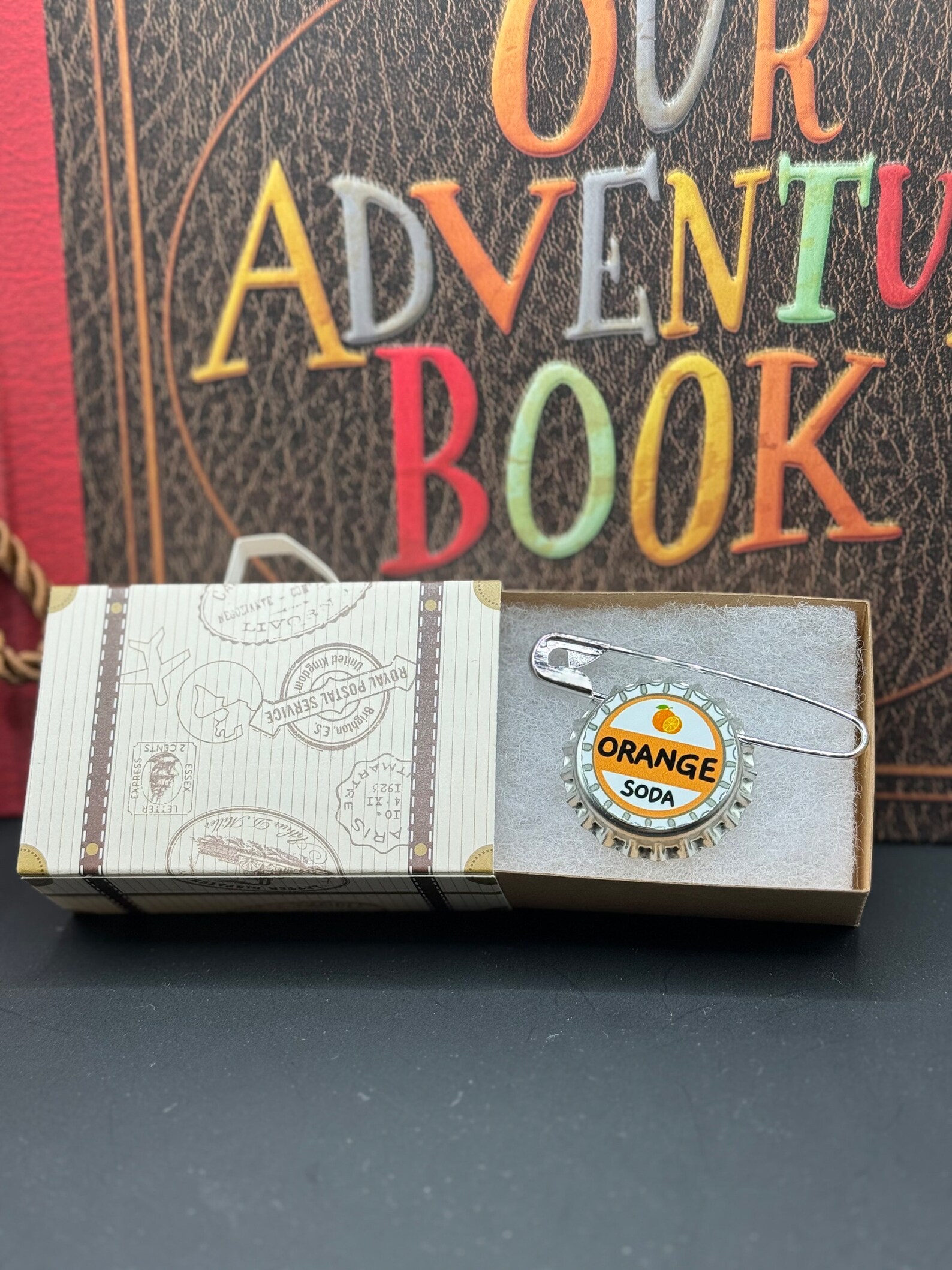 Orange Soda Pin, Ellie Badge - Etsy