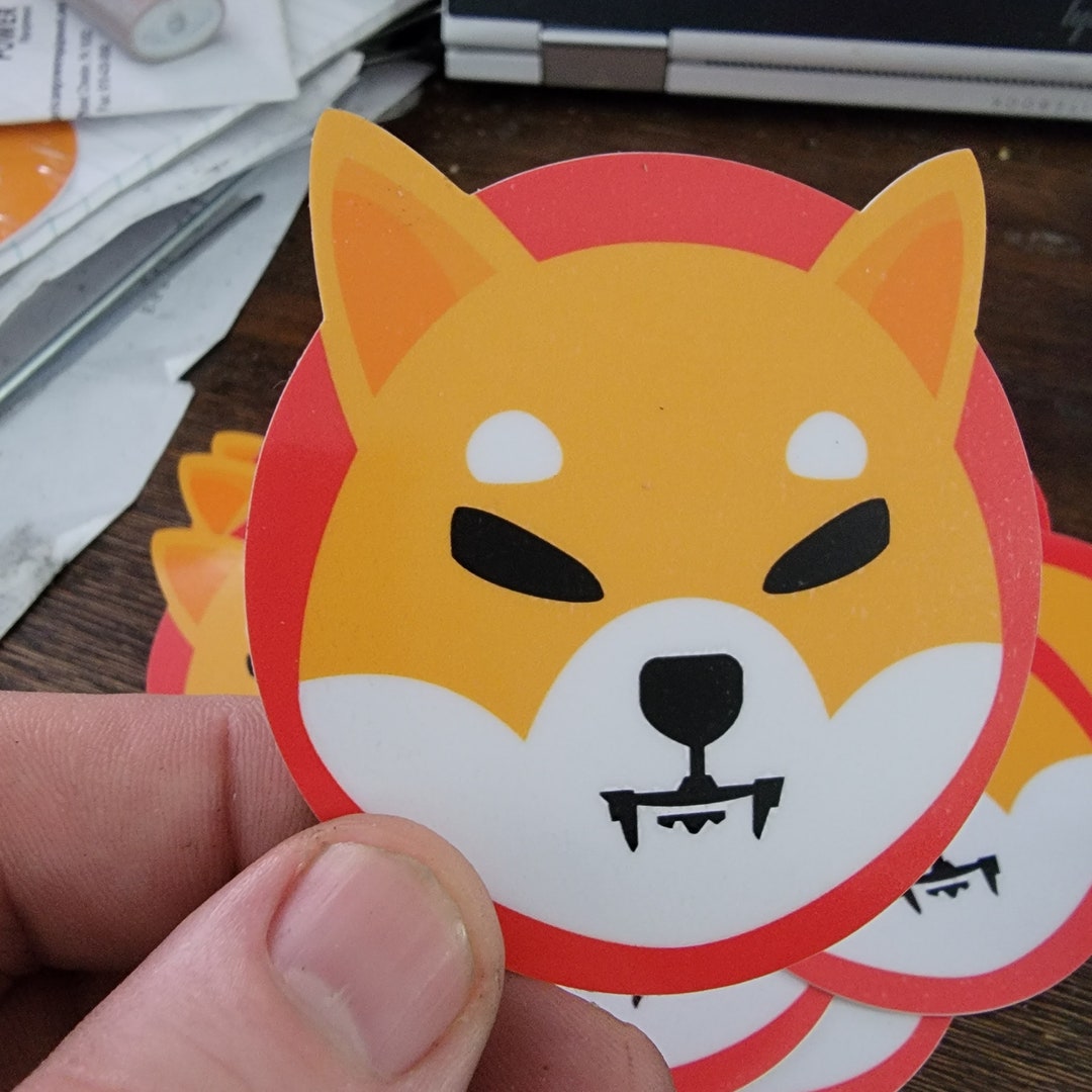 Shibu Inu Crypto Stickers Laminated Vinyl Shibu Inu Sticker - Etsy