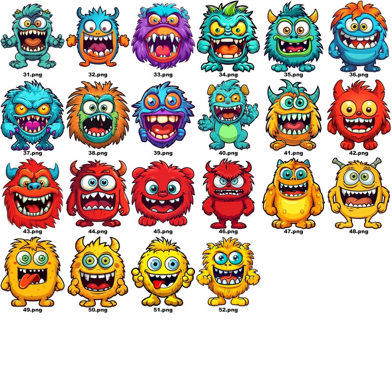 My Little Monsters Die-cut Personalized Sticker Sheets Cute Stickers ...