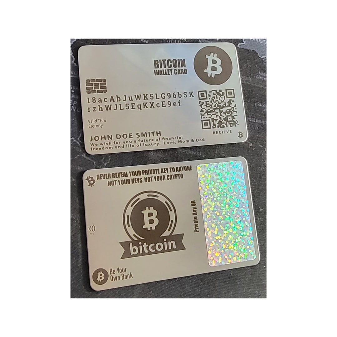 Bitcoin Wallet Personalized Stainless Steel Crypto Wallet Crypto Gift ...