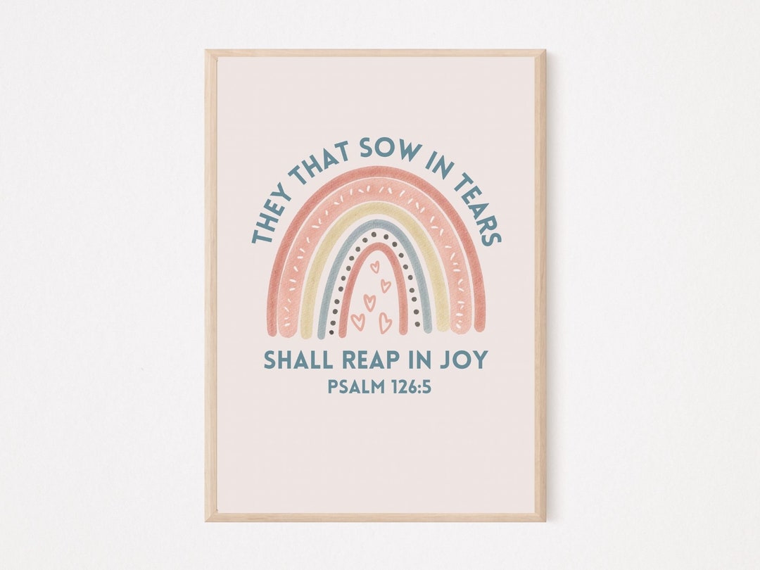 Christian Watercolor Rainbow Art Print, Rainbow Baby Decor, Boho Baby ...