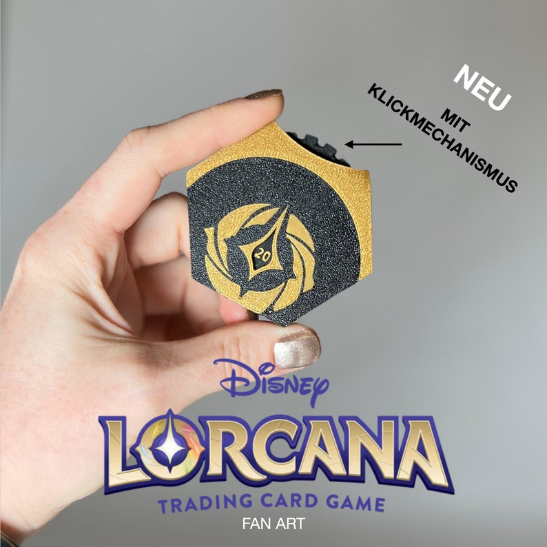 NEW Disney Lorcana Lore Counter With Click Mechanism TCG - Etsy UK