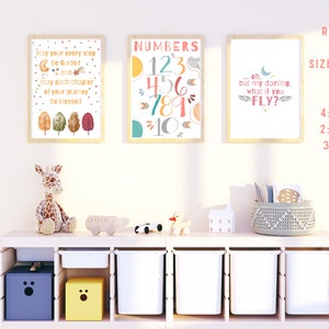 Montessori Classroom Art Set of 10-educational Posters,montessori ...