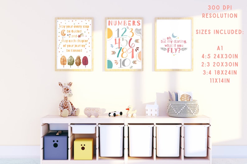 Montessori Classroom Art Set of 10-educational Posters,montessori ...
