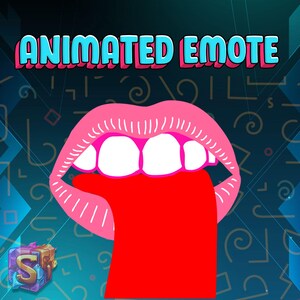 Animated Long Lip Emote, Twitch Streamer Emote, Ready to Use, Animated ...