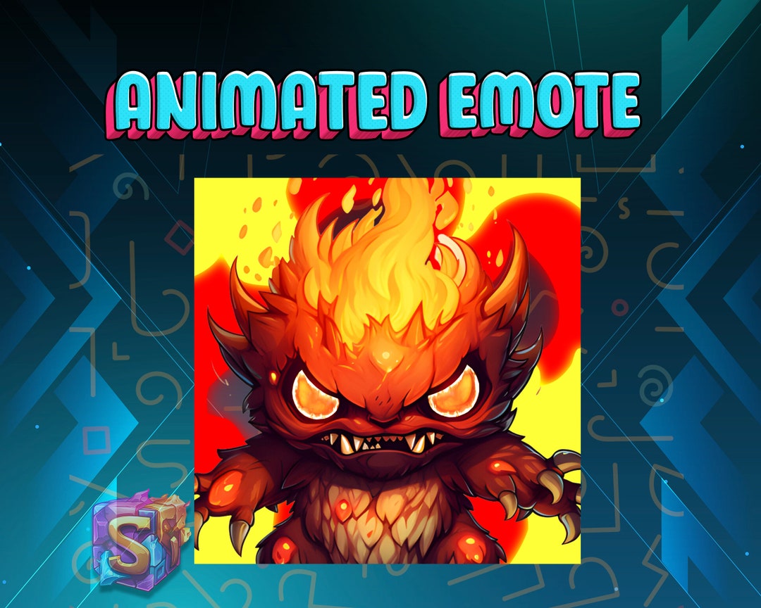 Animated Rage Dragon Emote, Twitch Streamer Emote, Ready to Use ...