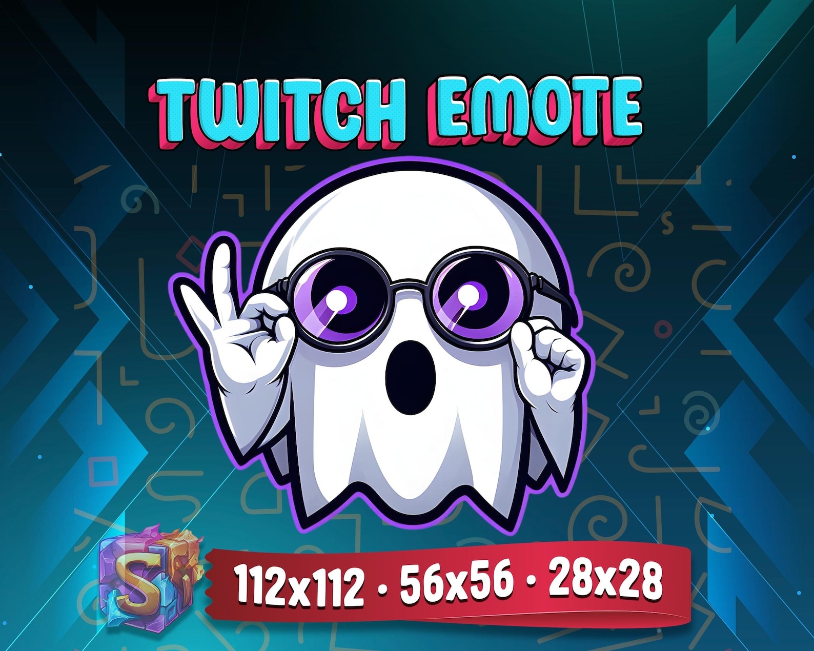 Twitch Ghost Emote, Twitch Streamer Emote, Ready to Use, Animated Emote ...