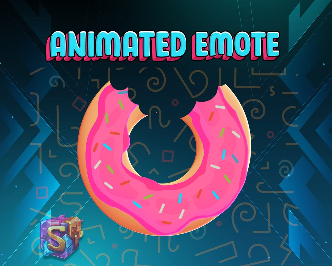Animated Donut Loading Emote, Twitch Streamer Emote, Ready to Use ...