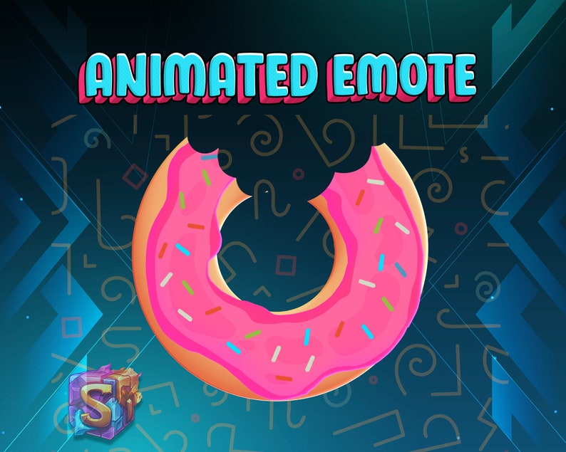 Animated Donut Loading Emote, Twitch Streamer Emote, Ready to Use ...