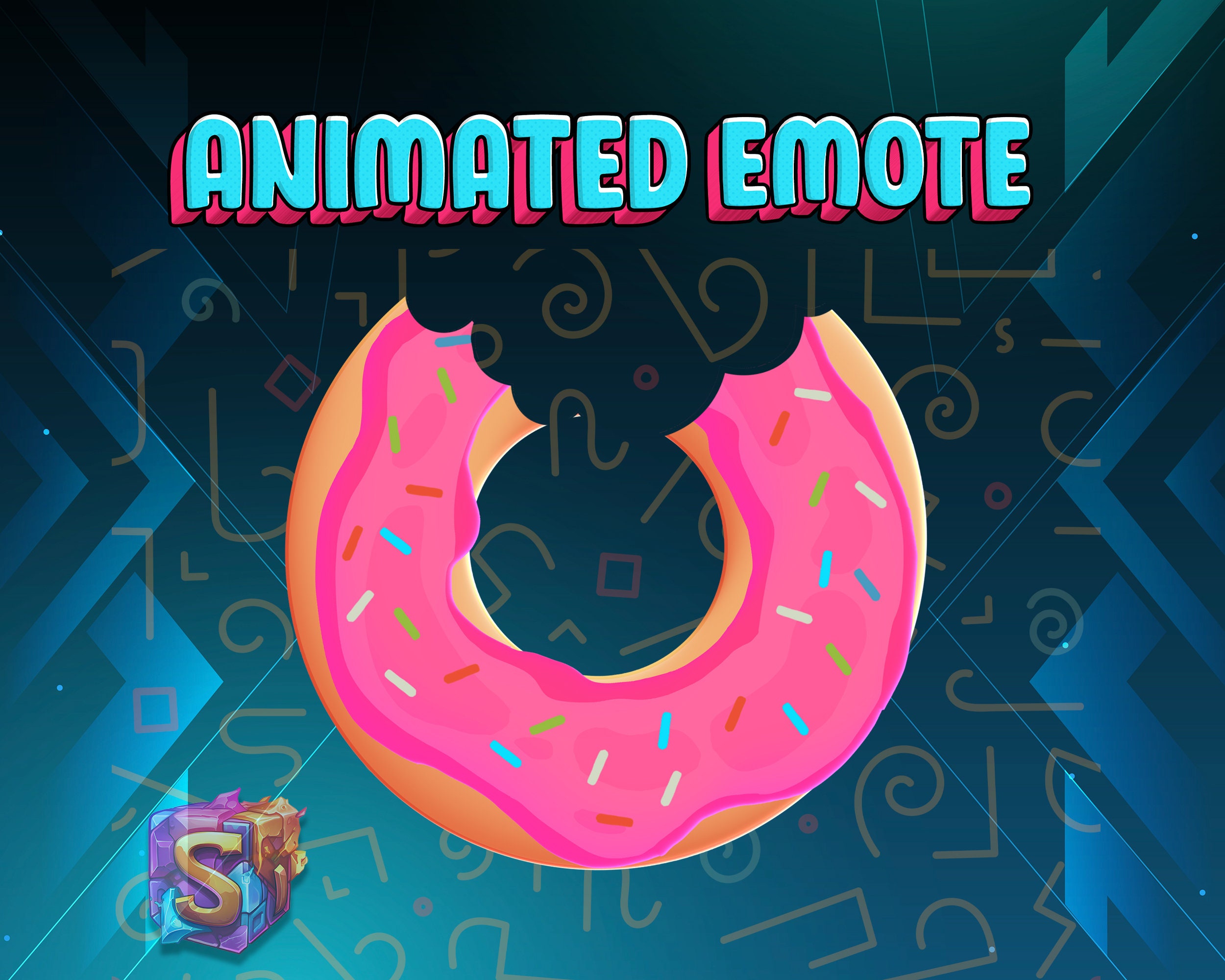 Animated Donut Loading Emote, Twitch Streamer Emote, Ready to Use ...