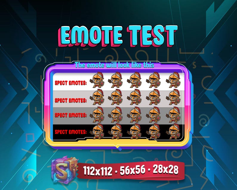 Animated Gladiator Assassin GIF Emote, Twitch Emote, Discord and Kick ...