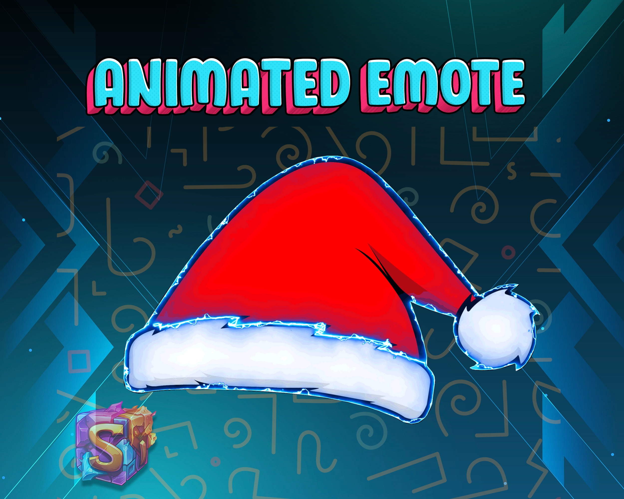 Animated Santa Hat Emote, Twitch Streamer Emote, Ready to Use, Animated ...