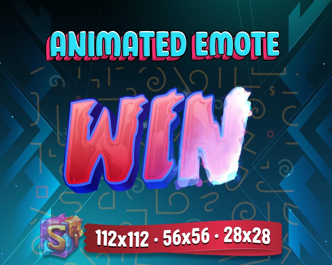 Animated Fire Mist WIN Emote, Twitch Streamer Emote, Ready to Use ...