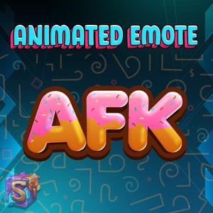 Animated AFK Donut Emote, Twitch Streamer Emote, Ready to Use, Animated ...