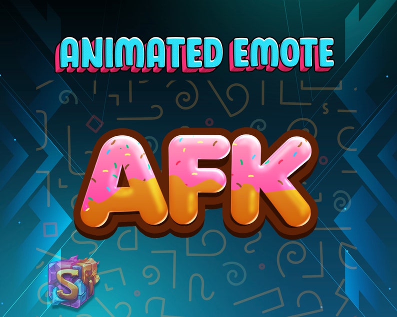 Animated AFK Donut Emote, Twitch Streamer Emote, Ready to Use, Animated ...