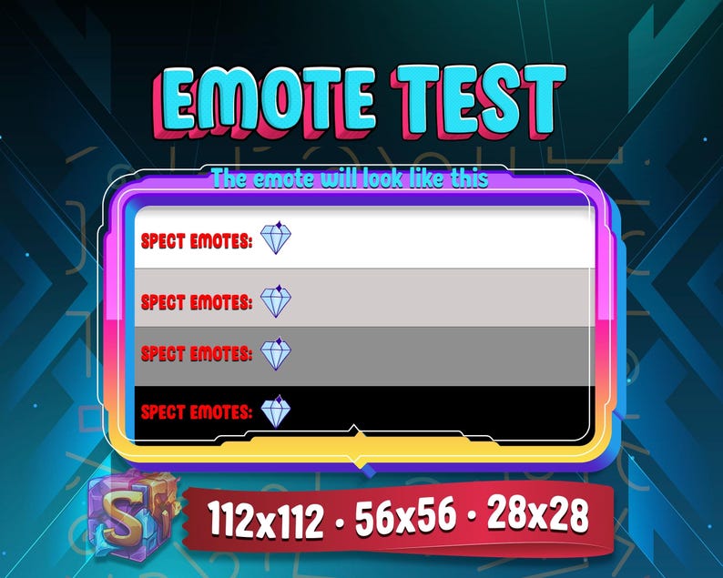 Animated Blue Diamond Emote, Twitch Streamer Emote, Ready to Use ...