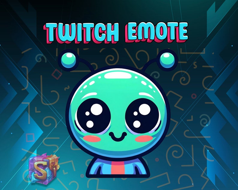 Cute Alien Emote, Twitch Streamer Emote, Ready to Use, Animated Emote ...
