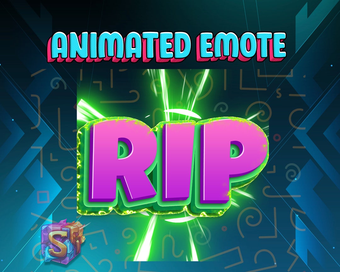 Animated Electric RIP Emote, Twitch Streamer Emote, Ready to Use ...
