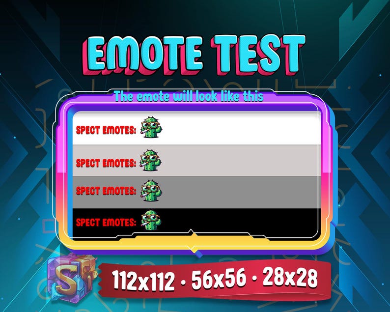 Smoky Cactus Emote, Twitch Streamer Emote, Ready to Use, Animated Emote ...