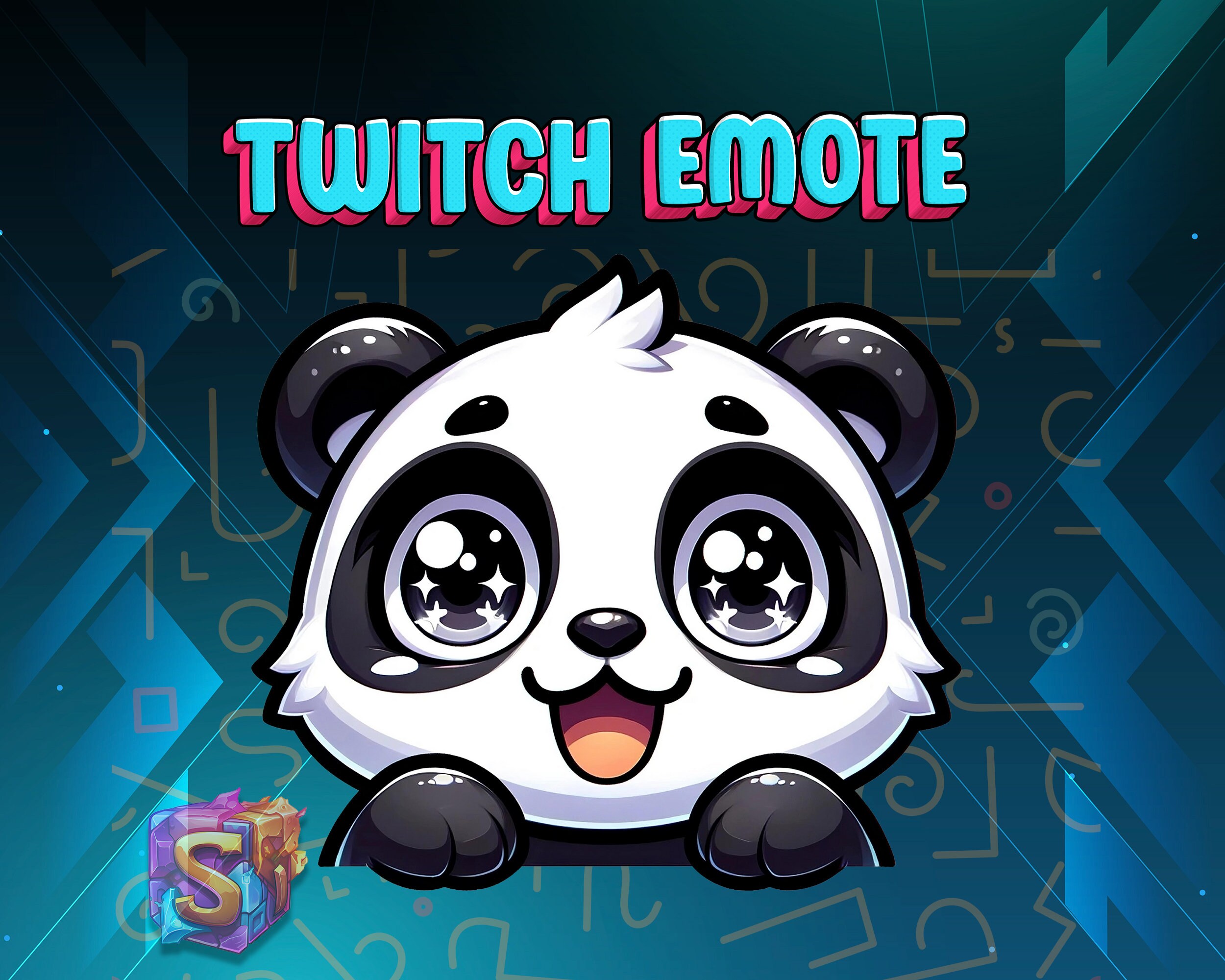 Sweet Panda Emote, Twitch Streamer Emote, Ready to Use, Animated Emote ...