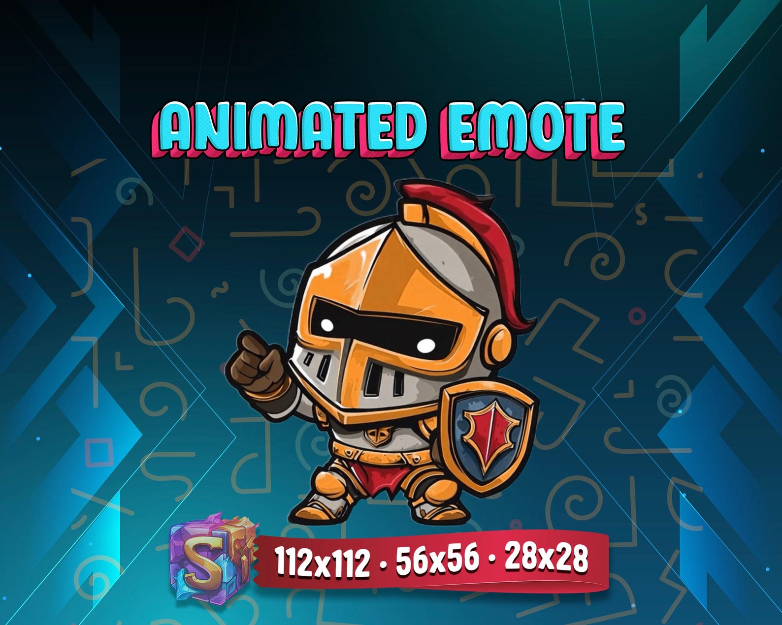Animated Gladiator Assassin GIF Emote, Twitch Emote, Discord and Kick ...