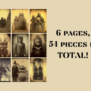 Cabinet of Curiosities Spooky Ephemera PRINTABLE Vintage Oddities ...
