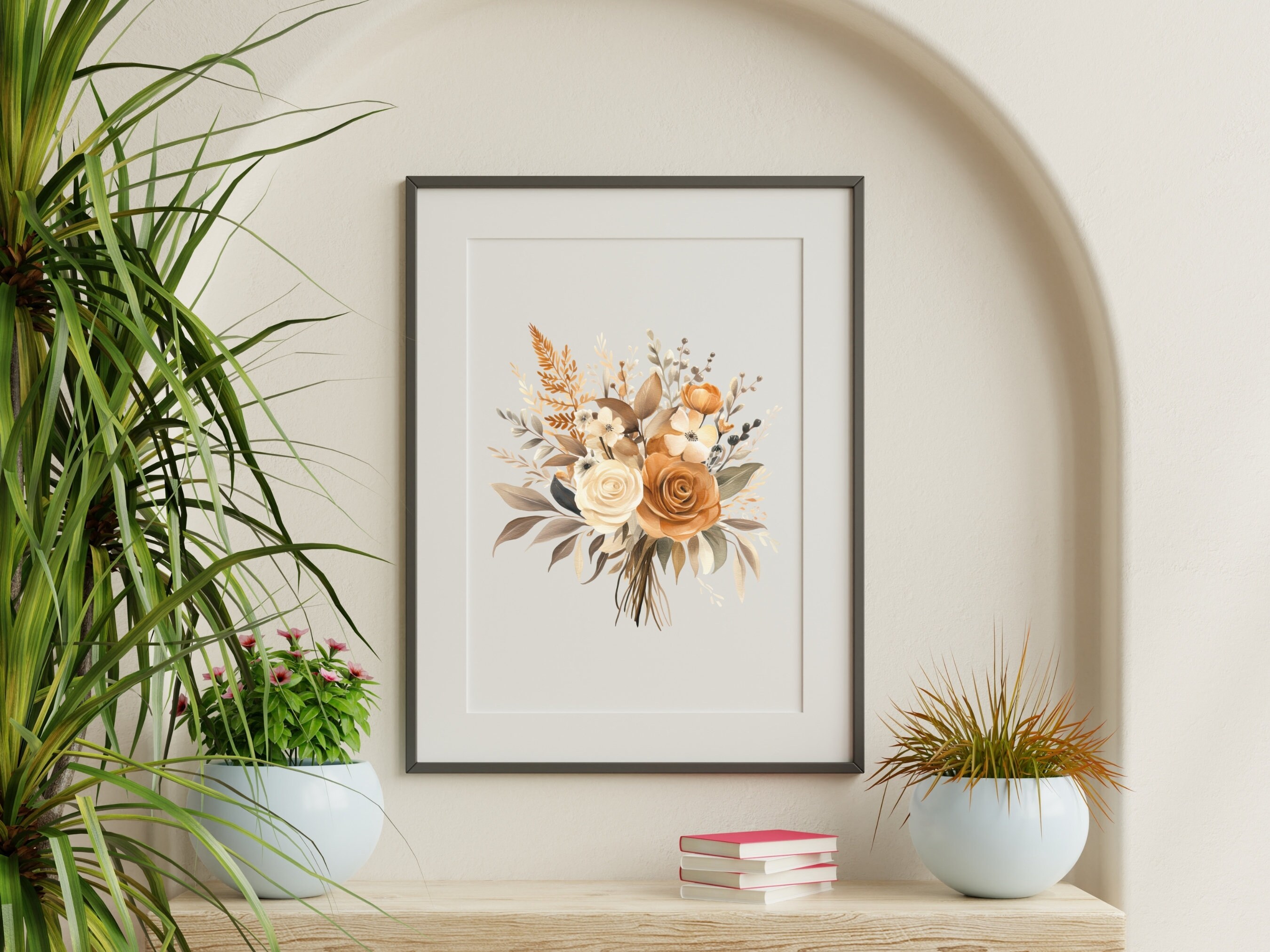 BOHO Flower Bouquets PNG Clipart Bundle Floral Images Flower PNG ...