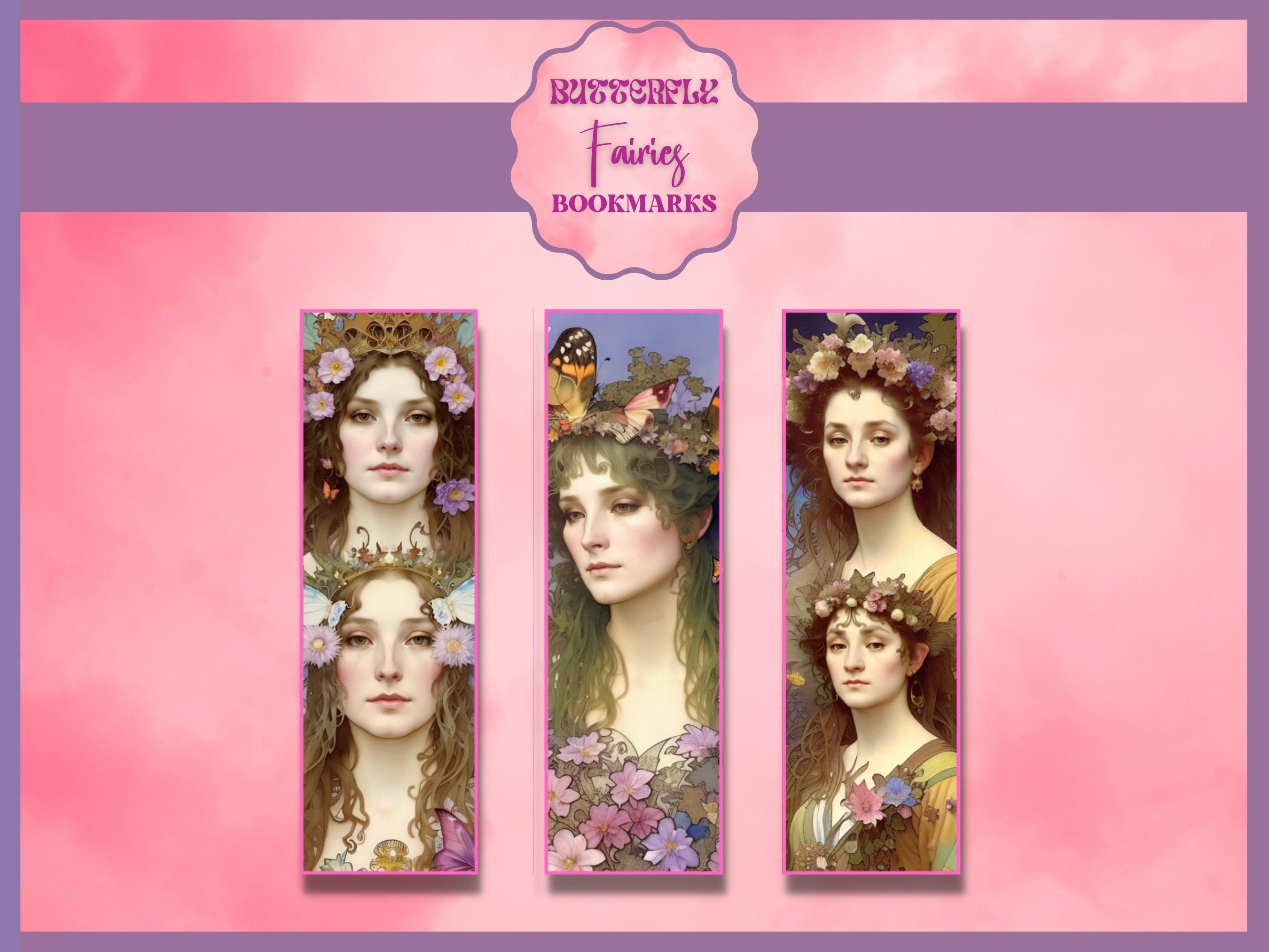 6 Fairy Bookmarks Printable Fairies Bookmark Set DIGITAL - Etsy