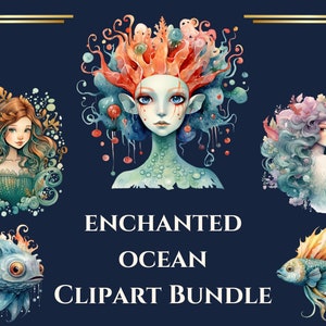 Enchanted Ocean PNG Clipart Bundle Fantasy Images Seaworld PNG ...