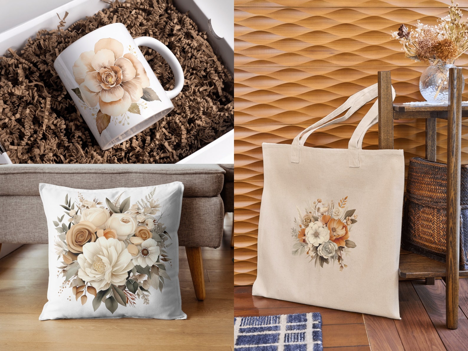 BOHO Flower Bouquets PNG Clipart Bundle Floral Images Flower PNG ...